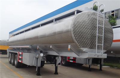 China 50000 Liters Aluminum Fuel Tanker Trailer with 3 Axles and 40000 kg GVW for Diesel Transport for sale