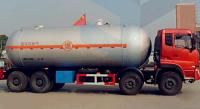 China Dongfeng 8x4 18Ton LPG Bobtail Dispenser Truck with 37.2cbm Tank and Flow Meter for sale