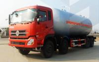 China Dongfeng 8x4 18Ton LPG Bobtail Dispenser Truck with 37.2cbm Tank and Flow Meter for sale