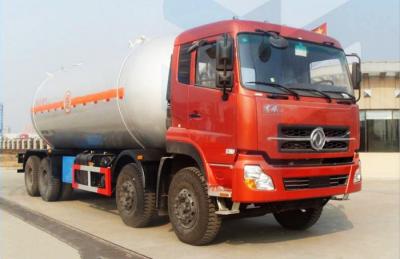 China Dongfeng 8x4 18Ton LPG Bobtail Dispenser Truck with 37.2cbm Tank and Flow Meter for sale