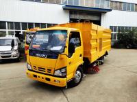 China ISUZU 4x2 Road Washing Sweeper Truck 4cbm Water 5cbm Dust Cleaning Tank Truck for sale
