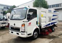 China Howo 4x2 Road Sweeper Truck 1.5cbm Water 4cbm Dust Cleaning Truck for sale