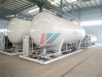 China Carbon Steel 40,000 Liter LPG Gas Storage Tank Skid Station - 20MT Capacity, 1.71 MPa Design Pressure for sale