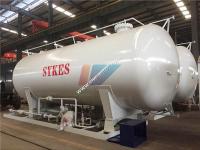 China Carbon Steel 40,000 Liter LPG Gas Storage Tank Skid Station - 20MT Capacity, 1.71 MPa Design Pressure for sale