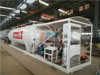 China Carbon Steel 40,000 Liter LPG Gas Storage Tank Skid Station - 20MT Capacity, 1.71 MPa Design Pressure for sale