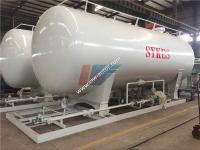 China Carbon Steel 40,000 Liter LPG Gas Storage Tank Skid Station - 20MT Capacity, 1.71 MPa Design Pressure for sale