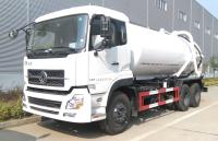 China Dongfeng 18cbm 18000L Vacuum Sewage Suction Truck 6x4 260hp Hydraulic Lifting Tank for sale
