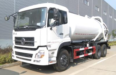 China Dongfeng 18cbm 18000L Vacuum Sewage Suction Truck 6x4 260hp Hydraulic Lifting Tank for sale