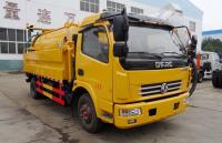 China Dongfeng 4x2 2cbm Sewage Suction Tanker Truck High Pressure Washing Cleaning for sale
