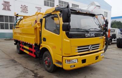 China Dongfeng 4x2 2cbm Sewage Suction Tanker Truck High Pressure Washing Cleaning for sale