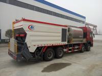 China HOWO 6x4 Synchronous Chip Sealer Truck 8m3 Asphalt Tank 12m3 Gravel Tank for sale