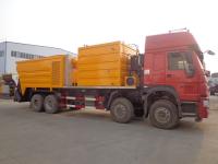 China HOWO 6x4 Synchronous Chip Sealer Truck 8m3 Asphalt Tank 12m3 Gravel Tank for sale
