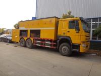 China HOWO 6x4 Synchronous Chip Sealer Truck 8m3 Asphalt Tank 12m3 Gravel Tank for sale