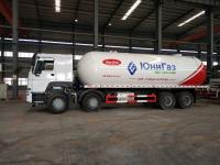 China JAC 8x4 34.5cbm LPG Tank Dispenser Truck 17 Ton with Gas Filling Machine for sale