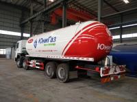 China JAC 8x4 34.5cbm LPG Tank Dispenser Truck 17 Ton with Gas Filling Machine for sale