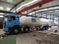 China JAC 8x4 34.5cbm LPG Tank Dispenser Truck 17 Ton with Gas Filling Machine for sale