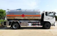 China 15000 Liters Water Bowser Truck Stainless Steel Tanker 4x2 Dongfeng Chassis 190hp for sale