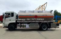 China 15000 Liters Water Bowser Truck Stainless Steel Tanker 4x2 Dongfeng Chassis 190hp for sale