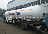 China 40CBM LPG Gas Tanker Truck ASME Approved 45CBM Capacity 12254mm Length Propane Semi Trailer for sale