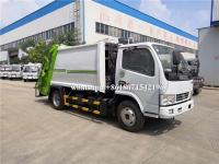 China 6CBM Rear Loader Garbage Compactor Truck 3308mm Wheel Base 102HP Diesel Engine for sale