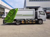 China 6CBM Rear Loader Garbage Compactor Truck 3308mm Wheel Base 102HP Diesel Engine for sale