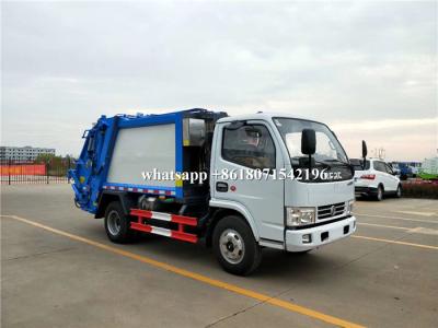 China 6 CBM Rear Loader Garbage Compactor Truck - 102HP Engine, 90 km/h Speed for Municipal Waste Collection for sale