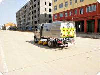 China 2CBM Mini Street Sweeper Truck Stainless Steel 304 1.5CBM Garbage Tank 0.5CBM Water Tank for sale