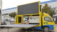 China P4 P5 P6 Mobile LED Advertising Truck with Hydraulic Stage - 5000-7000CD/M² Brightness, 5995×2190×3300mm Dimensions for sale