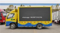 China P4 P5 P6 Mobile LED Advertising Truck with Hydraulic Stage - 5000-7000CD/M² Brightness, 5995×2190×3300mm Dimensions for sale