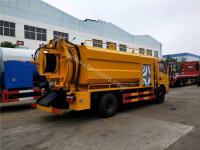 China Dongfeng 8000L Diesel Vacuum Sewage Suction Truck with 3000L High Pressure Water Tank for sale