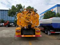 China Dongfeng 8000L Diesel Vacuum Sewage Suction Truck with 3000L High Pressure Water Tank for sale