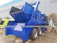 China Sinotruk HOWO 10CBM Swing Arm Garbage Truck Carbon Steel Bin Waste Collection Vehicle 6x4 for sale