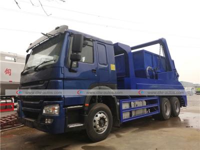 China Sinotruk Howo 12cbm 10t Swing Arm Garbage Truck 290HP 6x4 RHD for sale