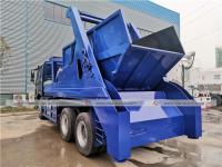 China Sinotruk HOWO 10CBM Swing Arm Garbage Truck Carbon Steel Bin Waste Collection Vehicle 6x4 for sale