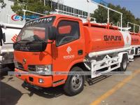 China Dongfeng 4x2 5 Ton Fuel Delivery Tanker Truck 6 CBM Carbon Steel Oil Tank for sale