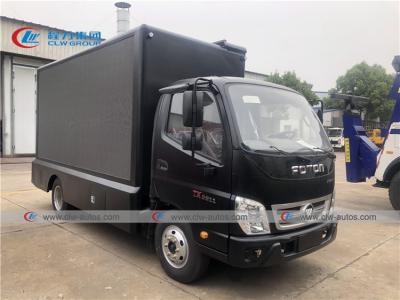 China Foton Aumark Outdoor Mobile LED Billboard Truck with P4 P5 P6 Full Color Screens and 15KW Generator for sale