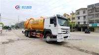 China SINOTRUCK HOWO 15000 Liters Vacuum Sewage Suction Tank Truck 6x4 for sale