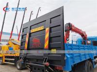 China Dongfeng 6 Ton Boom Crane Truck with 1 Ton Hydraulic Lifting Platform for sale