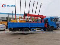 China Dongfeng 6 Ton Boom Crane Truck with 1 Ton Hydraulic Lifting Platform for sale