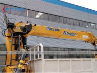 China Isuzu Giga 16t XCMG Straight Boom Crane Truck 8m Cargo Box 315HP Euro 4 for sale