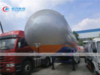 China 58.5cbm 58500 Liters 28mt Propane Tanker Truck LPG Semi Trailer for sale