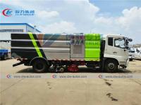 China Dongfeng 190hp Vacuum Sweeper Truck 7000L Water Tank 9cbm Garbage Hopper for sale