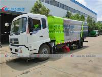 China Dongfeng 190hp Vacuum Sweeper Truck 7000L Water Tank 9cbm Garbage Hopper for sale