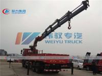 China Shacman M3000 8x4 Truck Mounted 25 Ton Palfinger Knuckle Boom Crane SPK50002 for sale