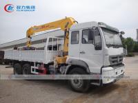 China 6×4 HOWO Truck Mounted 8T Telescopic Boom Crane with 14,000kg Lifting Capacity and 17.8m Height for sale