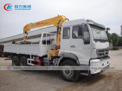 China 6×4 HOWO Truck Mounted 8T Telescopic Boom Crane with 14,000kg Lifting Capacity and 17.8m Height for sale