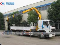China Sinotruk HOWO 6×4 Truck Mounted 6.3T Knuckle Boom Crane with 8000kg Lifting Capacity and 25T Payload for sale