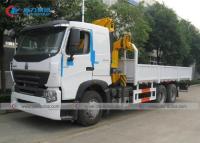 China Sinotruk HOWO 6×4 Truck Mounted 6.3T Knuckle Boom Crane with 8000kg Lifting Capacity and 25T Payload for sale