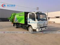 China ISUZU 700P 4x2 6CBM Rear Loader Compressed Garbage Truck 4HK1 190HP Diesel for sale