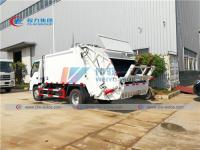 China ISUZU 5 Ton Compressed Garbage Truck 7cbm Refuse Collection Compactor for sale